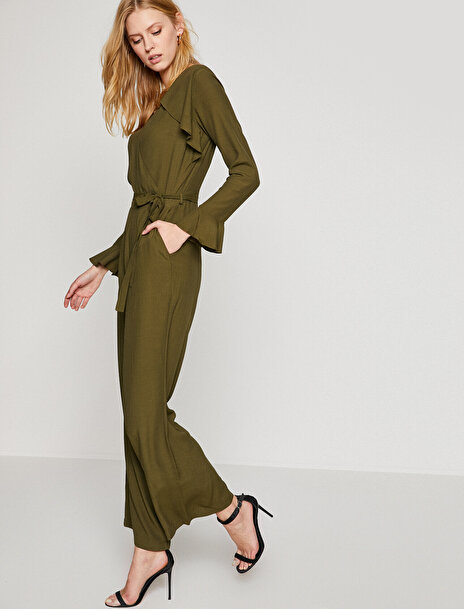 Koton Kadın Fırfır Detaylı Tulum