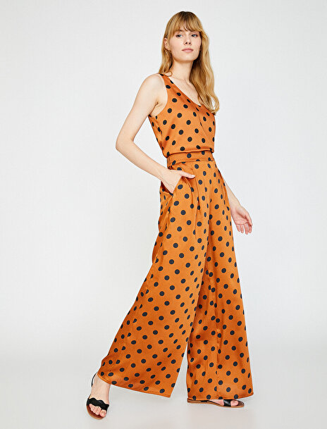 Koton Kadın Puantiye Detaylı Pantolon