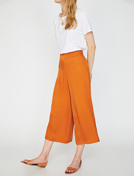 Koton Kadın Puantiye Detaylı Pantolon