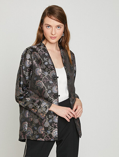 Koton Kadın Çiçekli Ceket