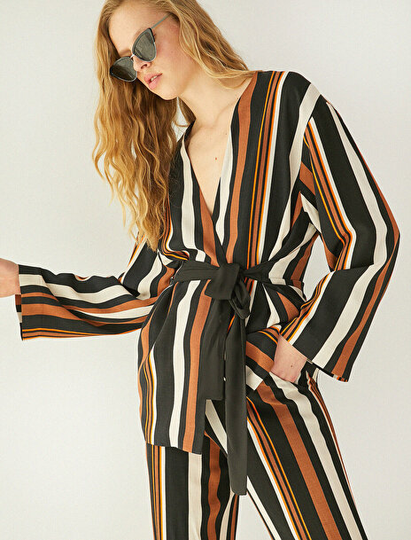 Koton Kadın Beli Bağlamalı Ceket