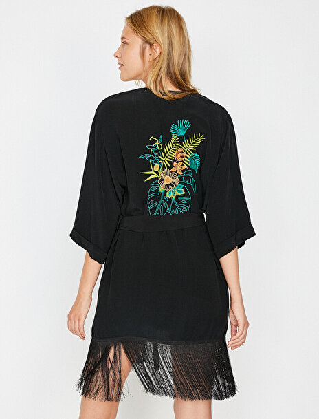 Koton Kadın İşleme Detaylı Kimono