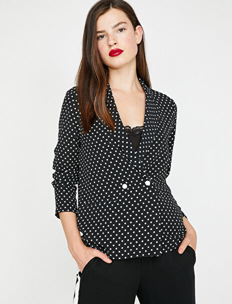 Koton Kadın Puantiyeli Ceket