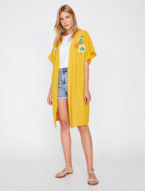 Koton Kadın İşlemeli Kimono Koton Kadın İşlemeli Kimono