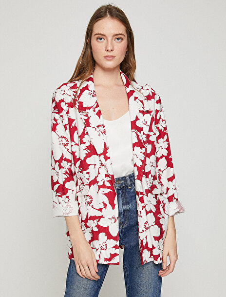 Koton Ole Genç Kız Çiçekli Ceket