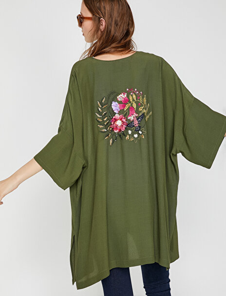 Koton Kadın İşlemeli Kimono Koton Kadın İşlemeli Kimono