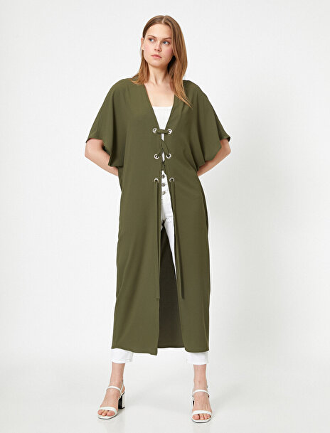 Koton Kadın Bağcık Detaylı Kimono