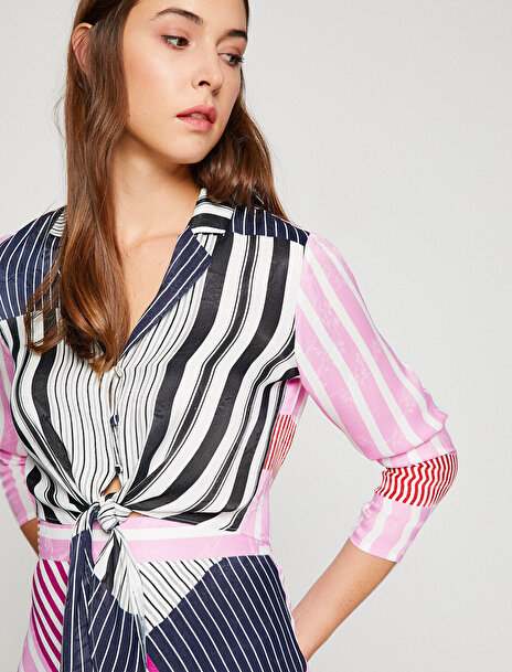 Koton Kadın Beli Bağlamalı Gömlek