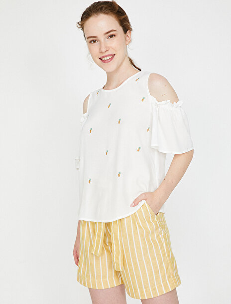 Koton Kadın Omzu Açık Bluz