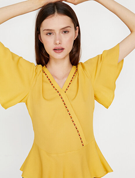 Koton Kadın Boncuk Detaylı Bluz