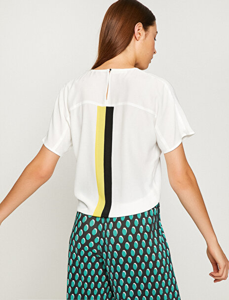 Koton Kadın Renk Bloklu Bluz