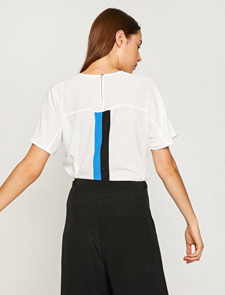 Koton Kadın Renk Bloklu Bluz