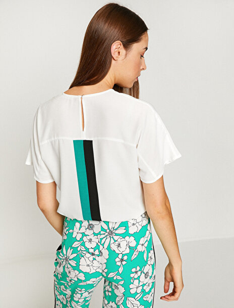 Koton Kadın Renk Bloklu Bluz