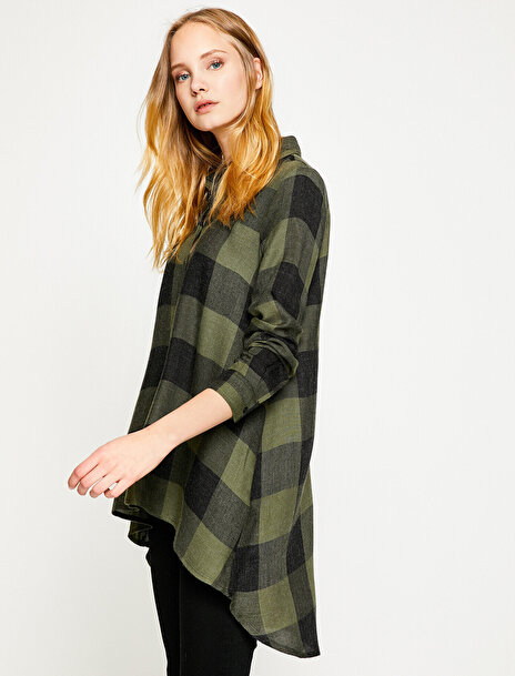 Koton Kadın Kareli Tunik