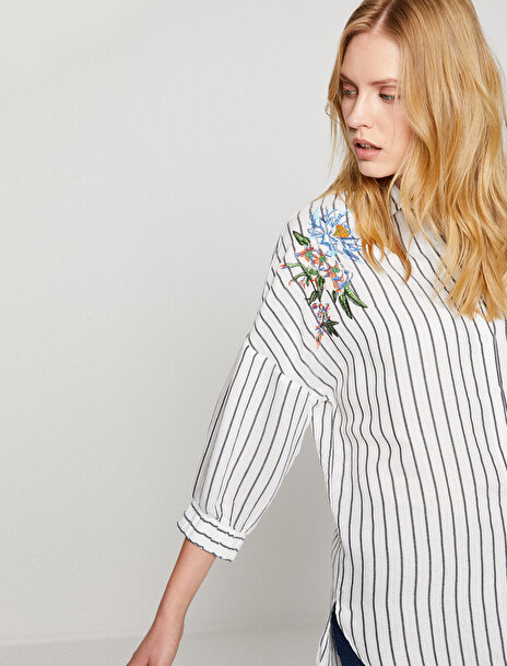 Koton Kadın İşlemeli Gömlek