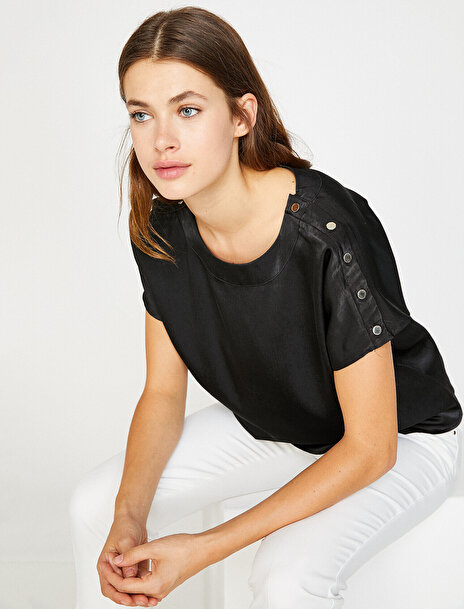 Koton Kadın Zımba Detaylı Bluz