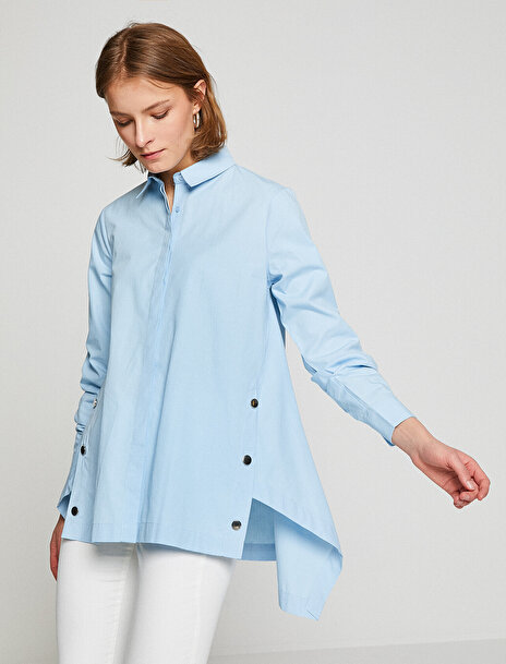 Koton Kadın Zımba Detaylı Gömlek