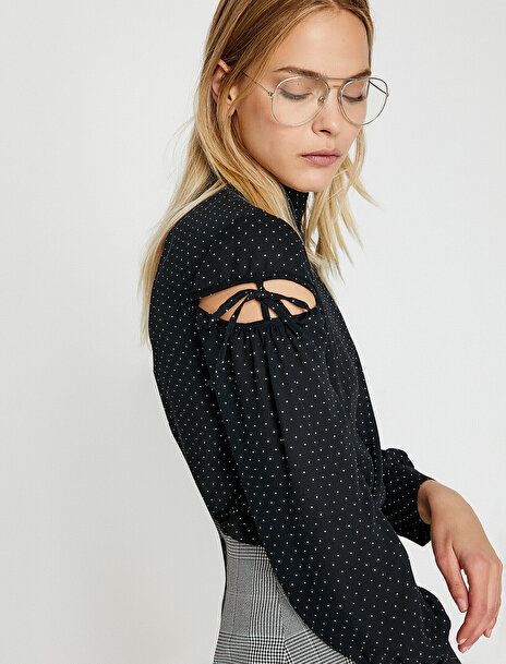 Koton Kadın Puantiye Detaylı Bluz