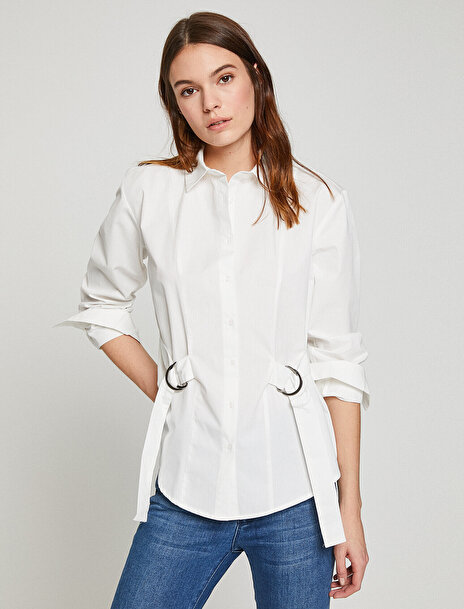 Koton Kadın Beli Bağlamalı Gömlek