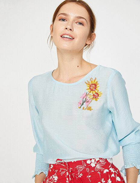 Koton Kadın İşlemeli Bluz