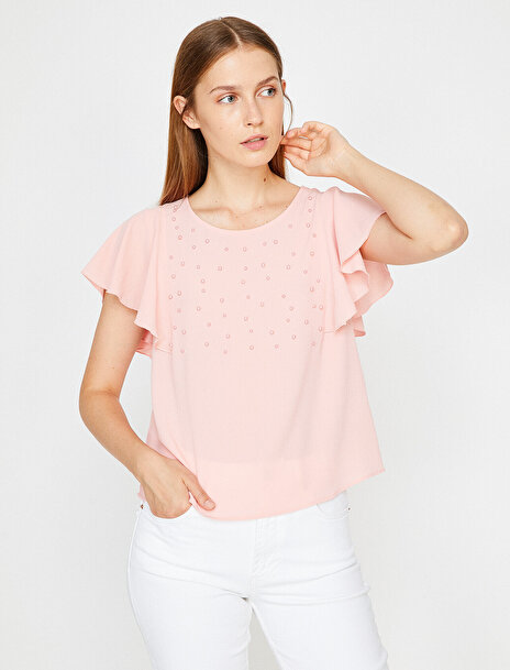 Koton Kadın Boncuk Detaylı Bluz