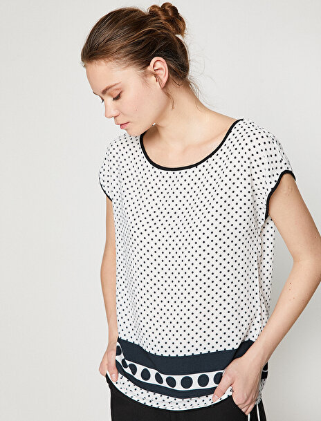 Koton Kadın Puantiye Detaylı Bluz