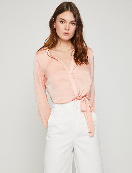 Koton Kadın Beli Bağlamalı Gömlek