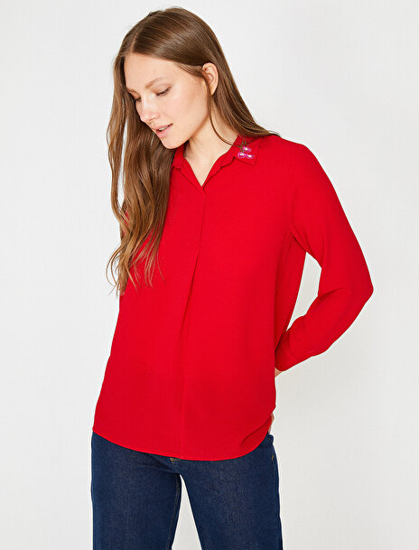 Koton Kadın İşlemeli Bluz