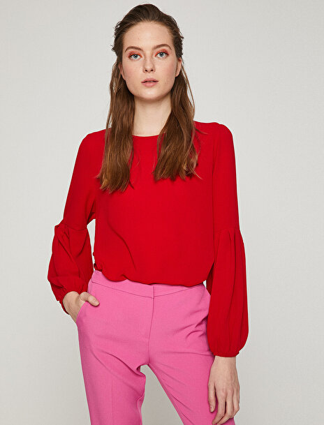 Koton Kadın Kolları Volanlı Bluz