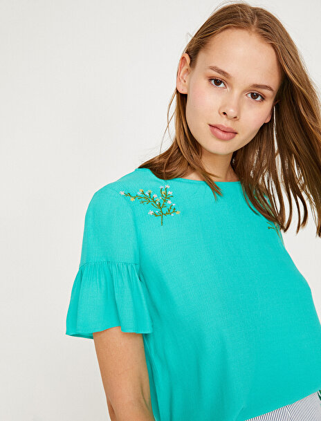 Koton Kadın İşlemeli Bluz