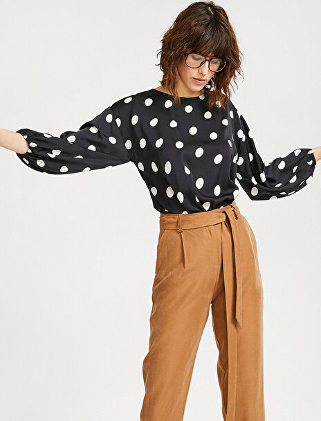 Koton Kadın Puantiye Detaylı Bluz
