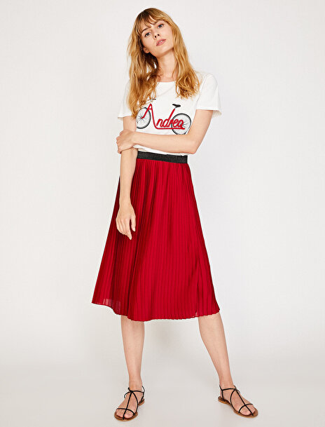 Koton Kadın Pilili Etek