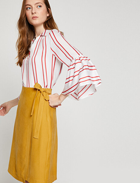 Koton Kadın Beli Bağlamalı Etek