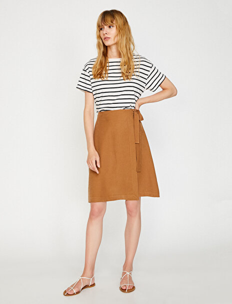 Koton Kadın Beli Bağlamalı Etek