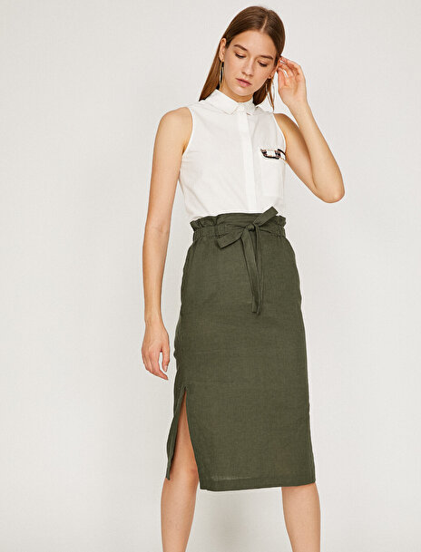 Koton Kadın Beli Bağlamalı Etek