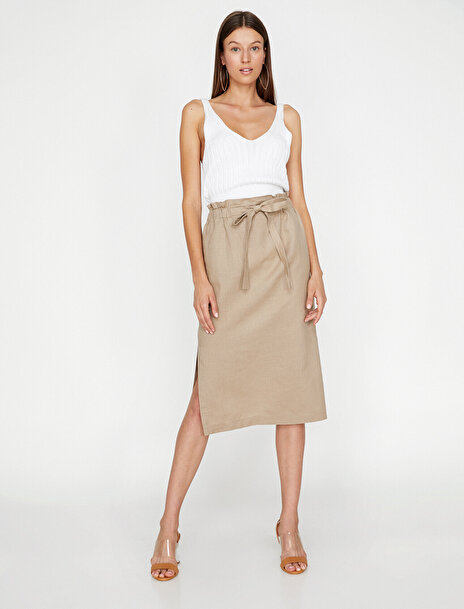 Koton Kadın Beli Bağlamalı Etek