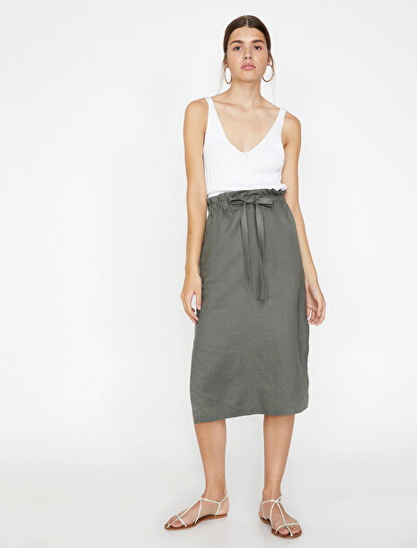 Koton Kadın Beli Bağlamalı Etek