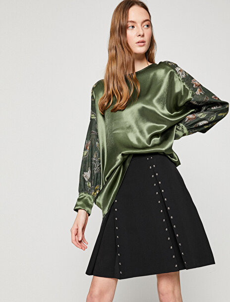 Koton Kadın Zımba Detayı Etek