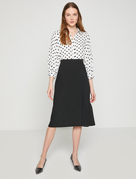 Koton Kadın Pile Detaylı Etek