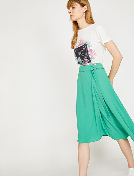 Koton Kadın Beli Bağlamalı Etek