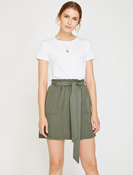 Koton Kadın Beli Bağlamalı Etek