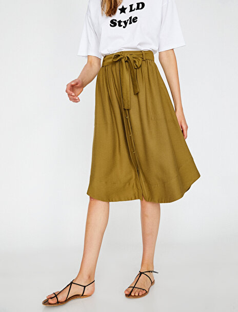 Koton Kadın Beli Bağlamalı Etek