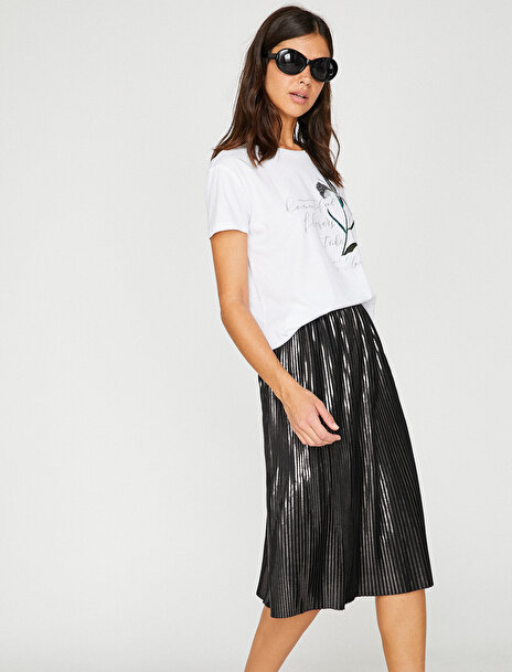 Koton Kadın Pilili Etek