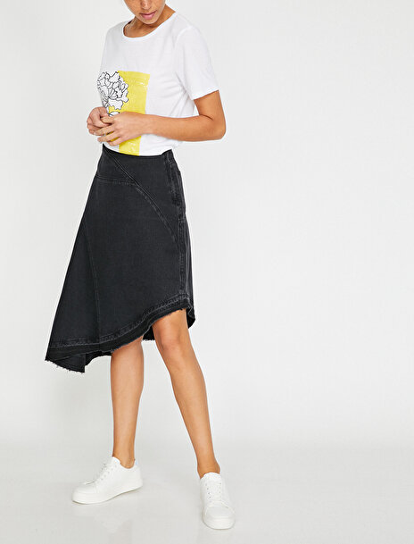 Koton Kadın Normal Bel Jean Etek Koton Kadın Normal Bel Jean Etek