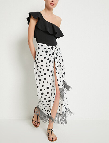 Koton Kadın Puantiye Detayı Etek