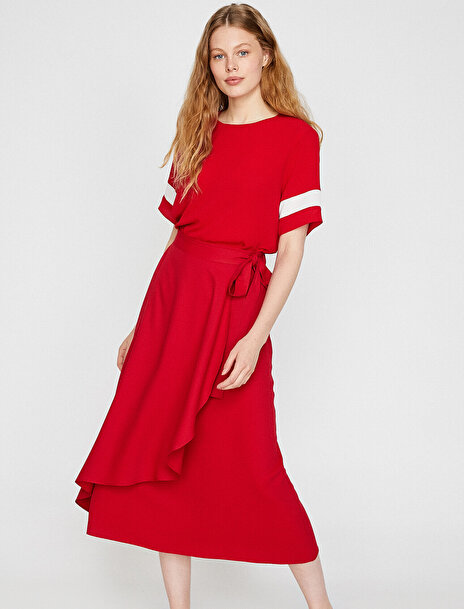 Koton Kadın Beli Bağlamalı Etek