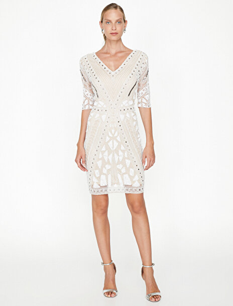 Koton Kadın İşlemeli Elbise