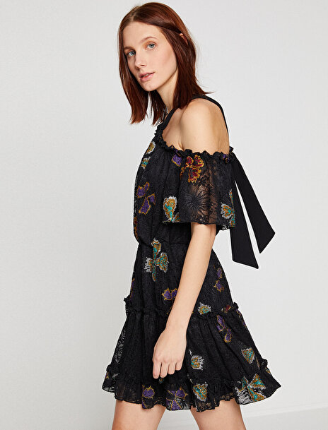 Koton Kadın İşlemeli Elbise