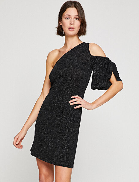 Koton Kadın Tek Omuz Elbise