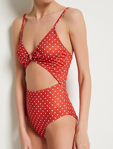 Koton Kadın Puantiye Detaylı Mayo